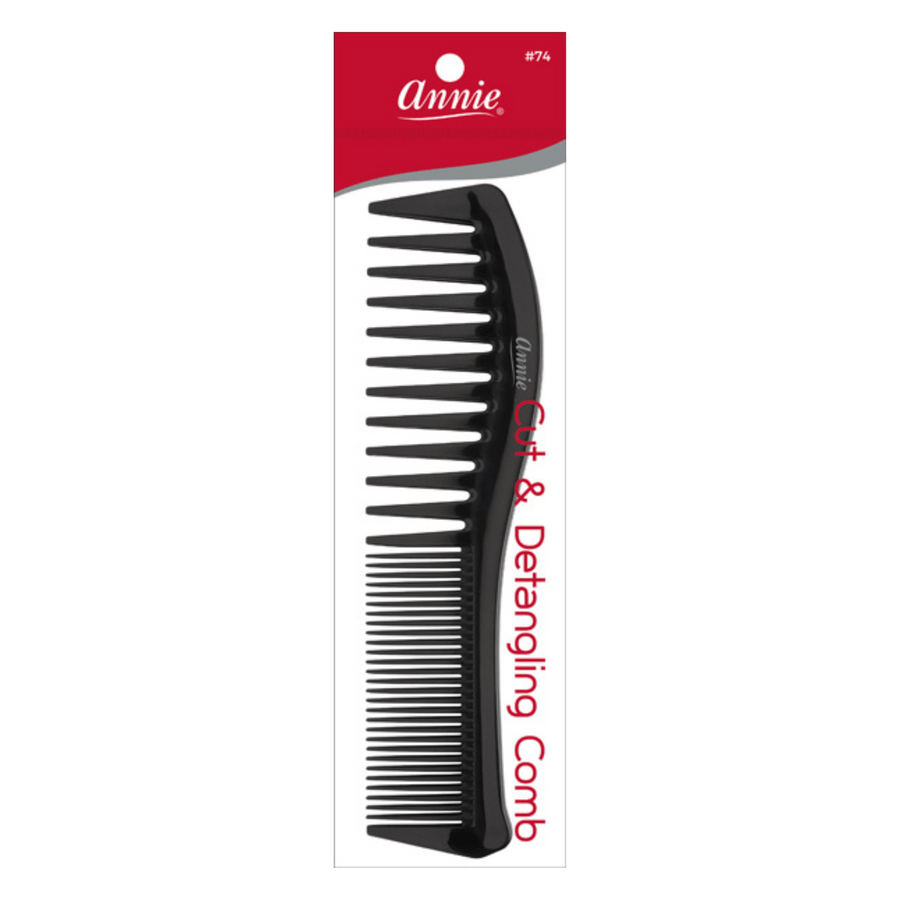 Annie Cut & Detangle Comb Black *74 - Beautylicious Canada – BEAUTY R US